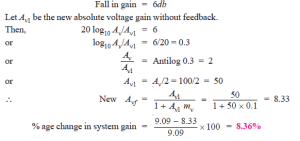Solved Problems on Amplifiers with Negative Feedback - Electronics Post
