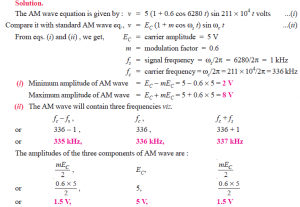 Solved Problems on Modulation and Demodulation - Electronics Post